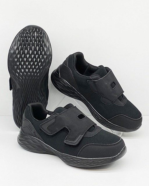 Podowell Verano czarne buty na szeroką stopę i wysokie podbicie, tęgość ...